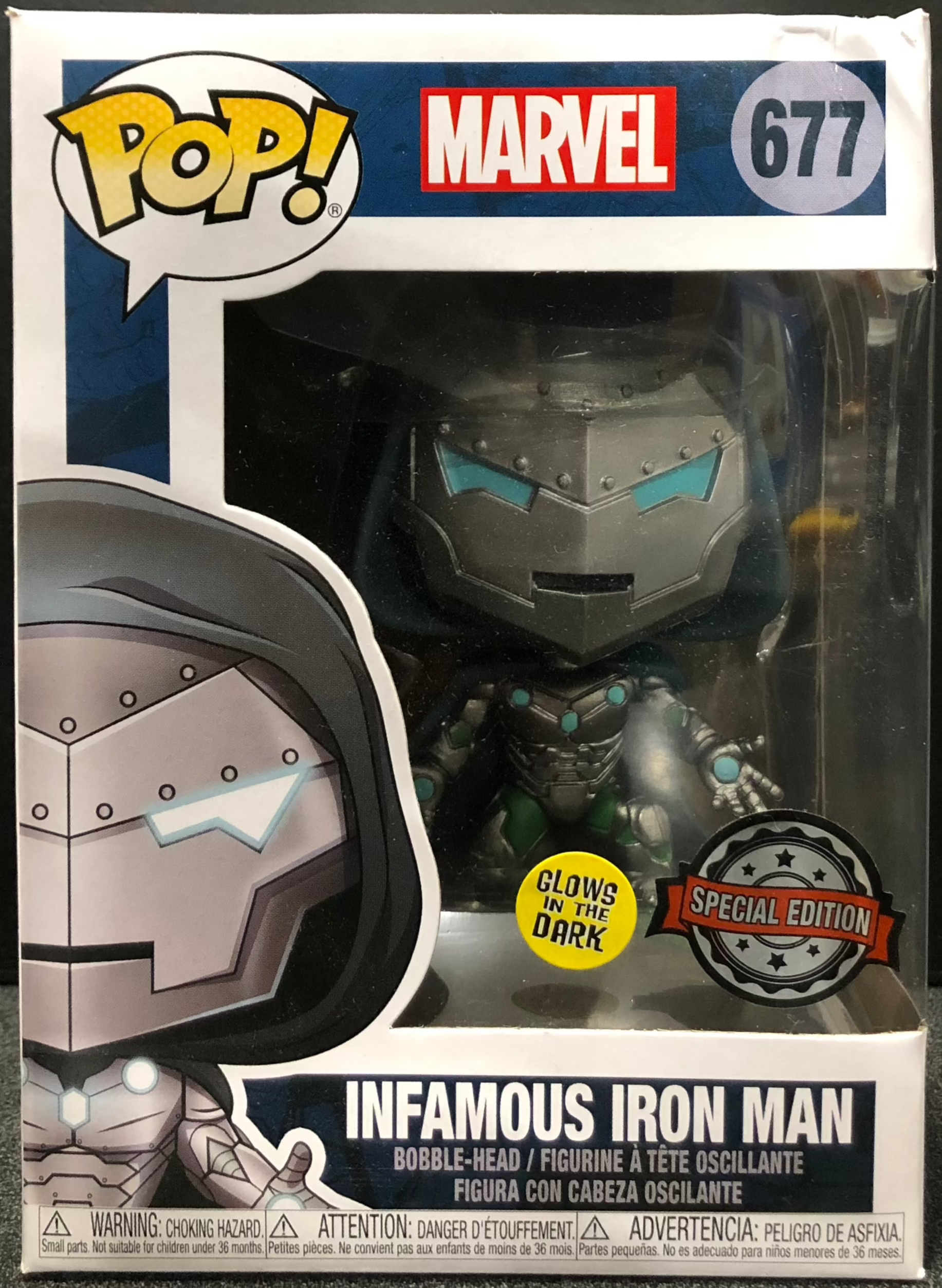 Iron Man - Infamous Iron Man Glow US Exclusive Pop! Vinyl – Gametraders ...
