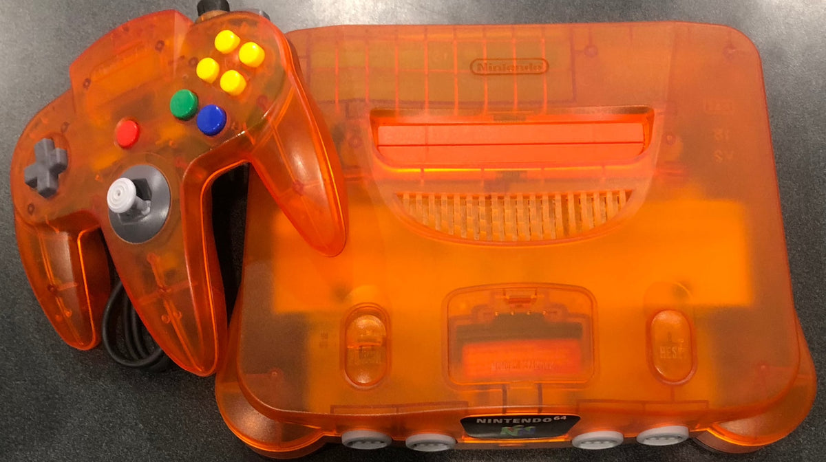 Nintendo 64 Funtastic Fire Orange Console - Gametraders Modbury Heights