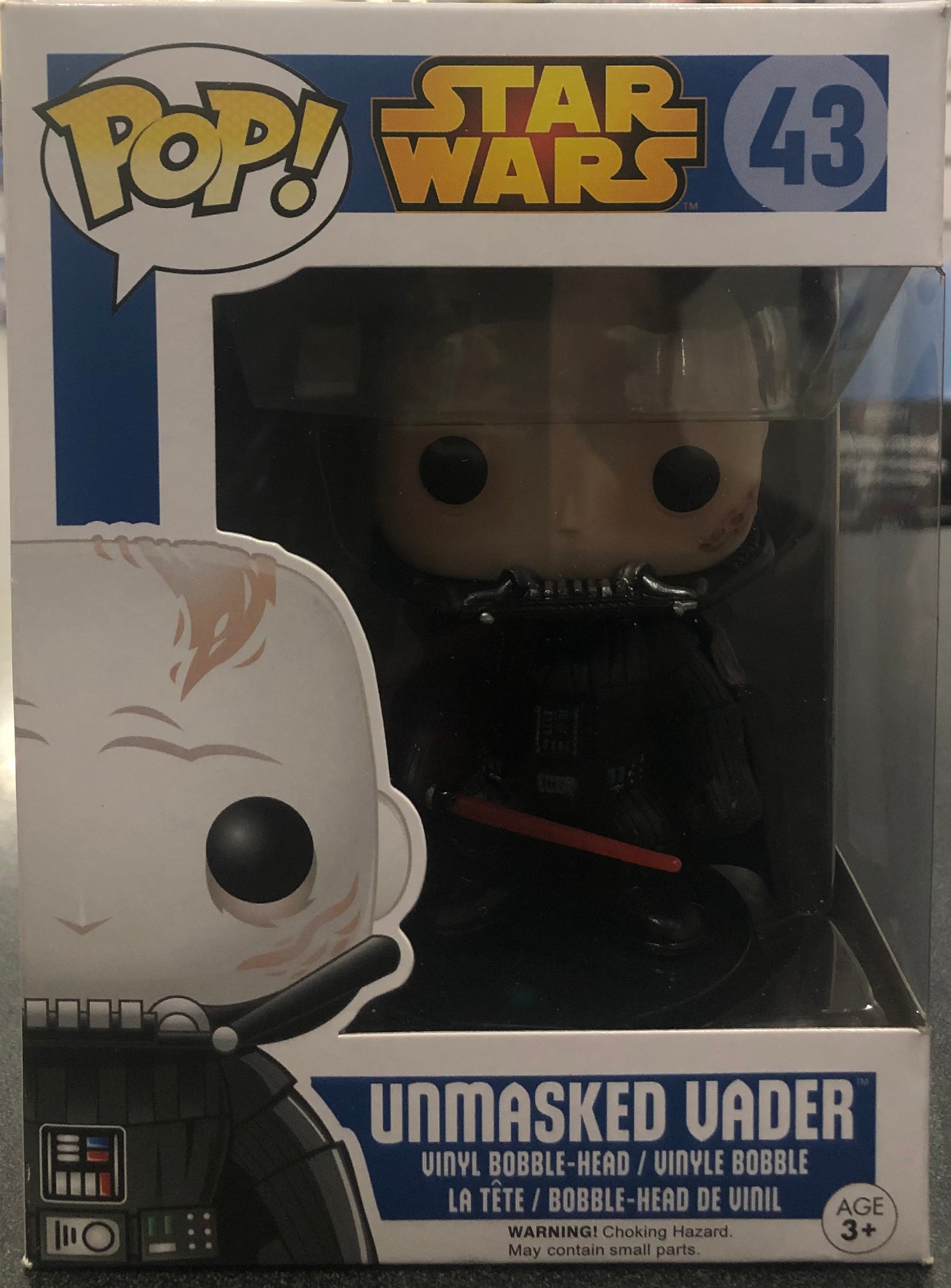 Star Wars Darth Vader Unmasked 43 Pop! Vinyl - Gametraders Modbury Heights