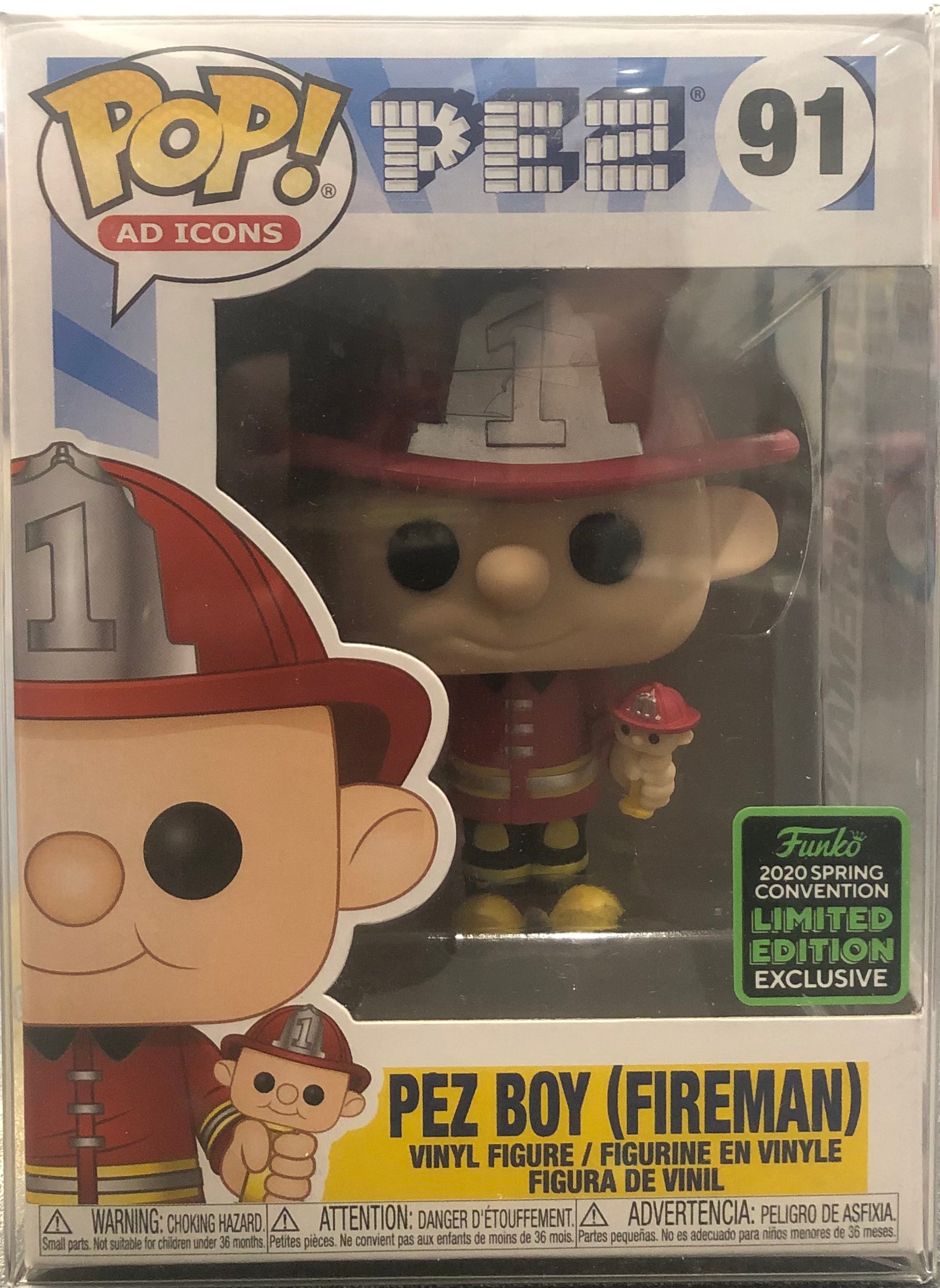Ad Icons - PEZ Boy (Fireman) Pop! Vinyl - Gametraders Modbury Heights